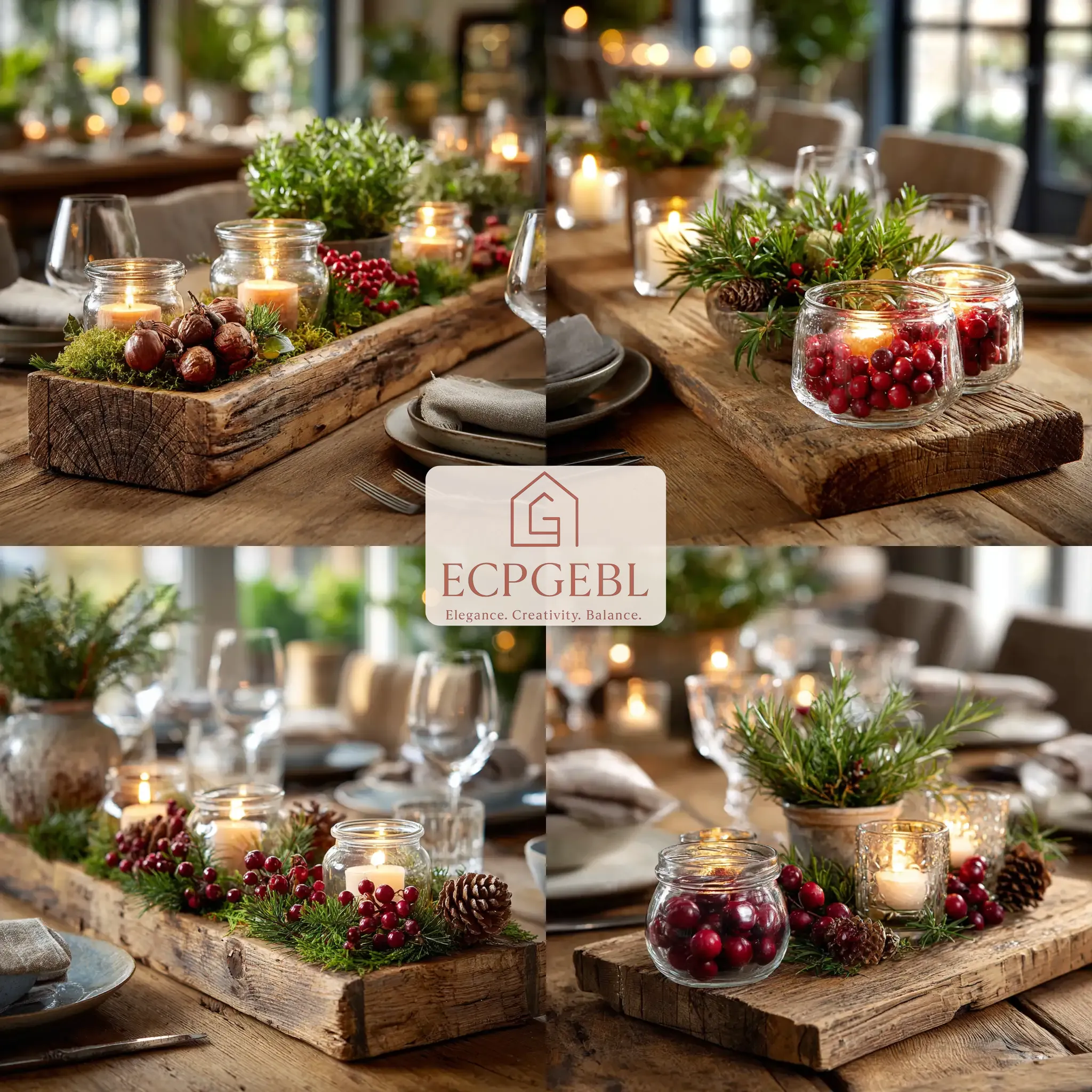 Luxus Tischdeko Weihnachten Naturmaterialien Fotos